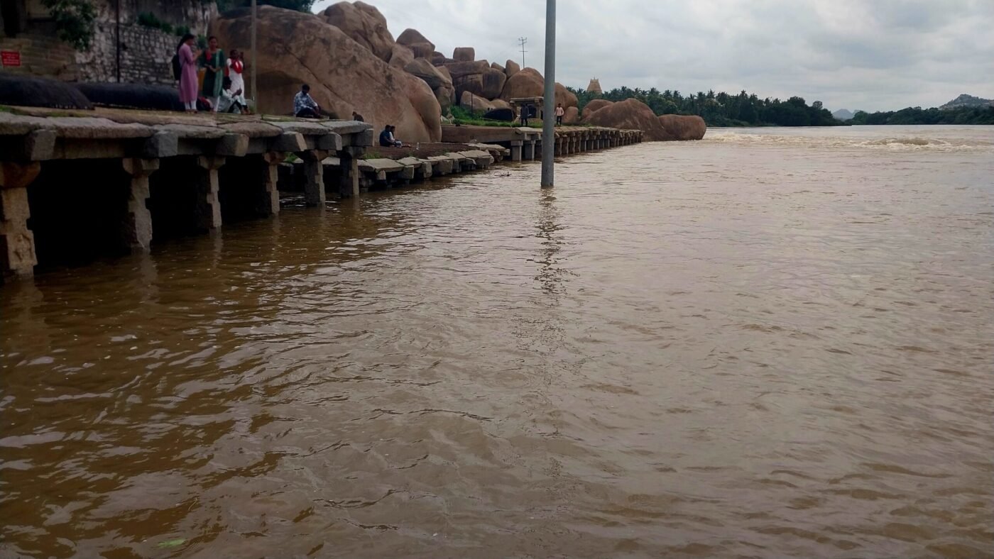 Hampi temples and monuments flooded amid increased discharge from ...